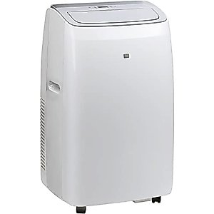 Arctic Wind 2APP14000 14,000 BTU Portable Air Conditioner with Heat Pump, for Rooms Sq.Ft, Remote Control, 24 Hour Timer, Wheels, LED Display, White, Up to 550 Sq. Ft