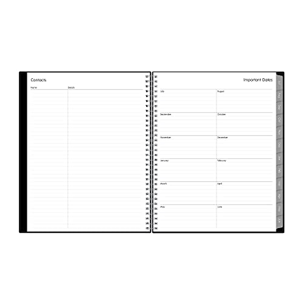 Blue Sky 2023-2024 Academic Year Weekly and Monthly Planner, 8.5" x 11", Flexible Cover, Wirebound, Enterprise (144719)