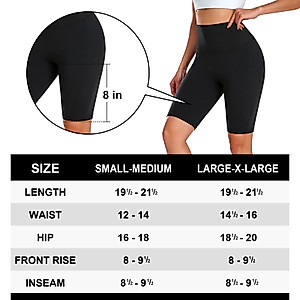 MOREFEEL 3 Pack Buttery Soft Biker Shorts for Women – 8" High Waist Tummy Control Workout Yoga Running Gym Athletic Shorts