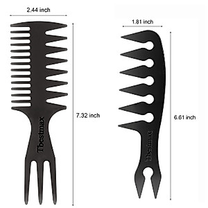 Hair Comb Styling Set Tail Combs Double Side Brushes Afro Pick Pik Comb African American Hair Brush Barber Accessories