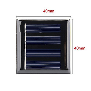 uxcell® 5Pcs 2V 40mA Poly Mini Solar Cell Panel Module DIY for Light Toys Charger 40mm x 40mm