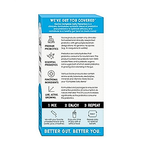 GoLIVE PROBIOTIC + PREBIOTIC SYNBIOTIC POWDER BLEND, Flavorless/Sugarless,for Women, Men & Kids For Better Gut Health,Digestion,Metabolism,Immunity, 10B-50B CFUs, Bimuno GOS+Vitamin D3+L-glutamine