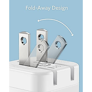 USB C Charger, Anker 2-Pack Fast Charger with Foldable Plug, PowerPort III 20W Cube Charger for iPhone 14/14 Plus/14 Pro/14 Pro Max/13, Galaxy, Pixel 4/3, iPad/iPad Mini, and More(Cable not Included)