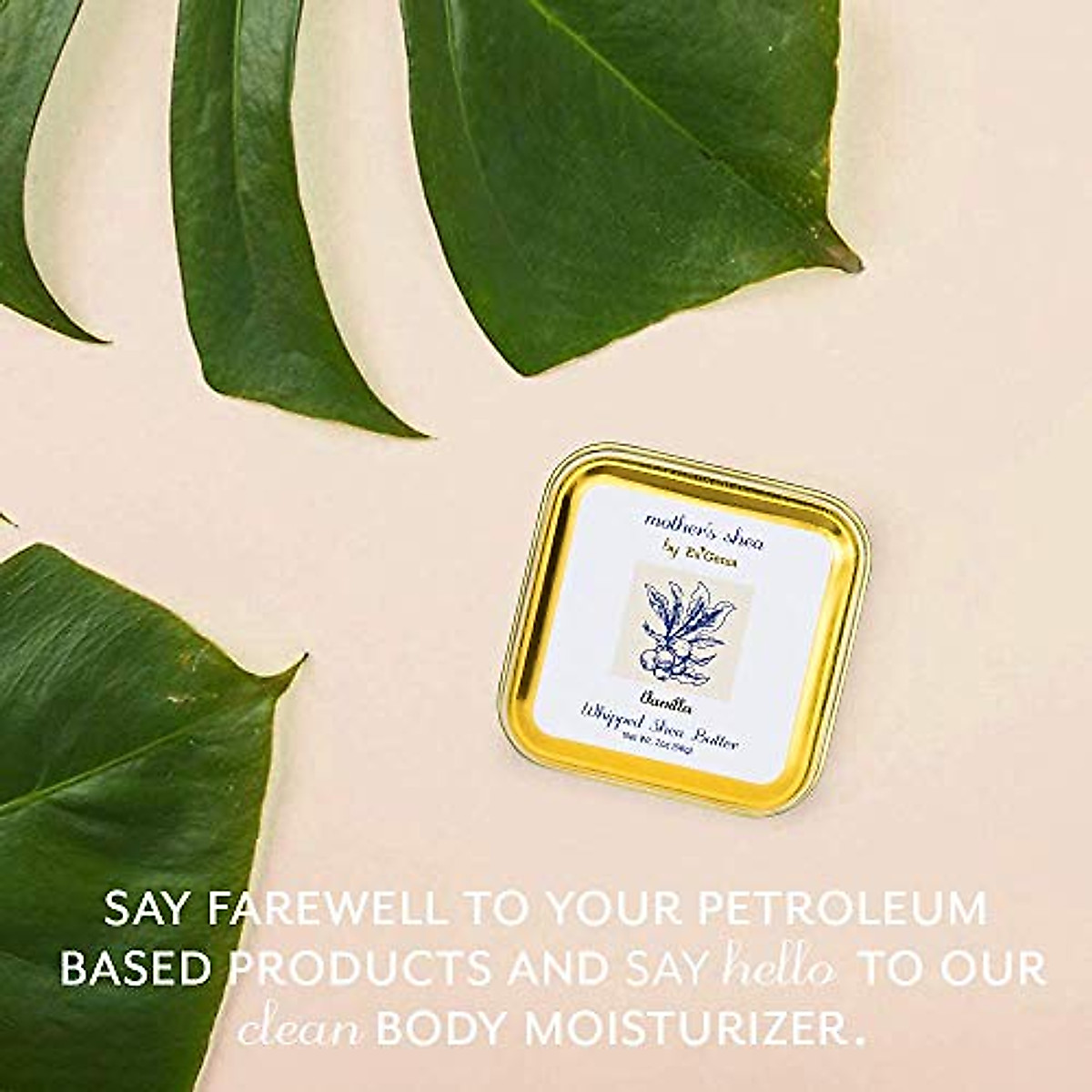 Mother's Shea Whipped Shea Butter (Vanilla, 2 Oz Tins - Set of 3) 100% Pure Raw Unrefined African Shea - Organic, Sustainably-Sourced Ingredients - Natural Skin & Hair Care