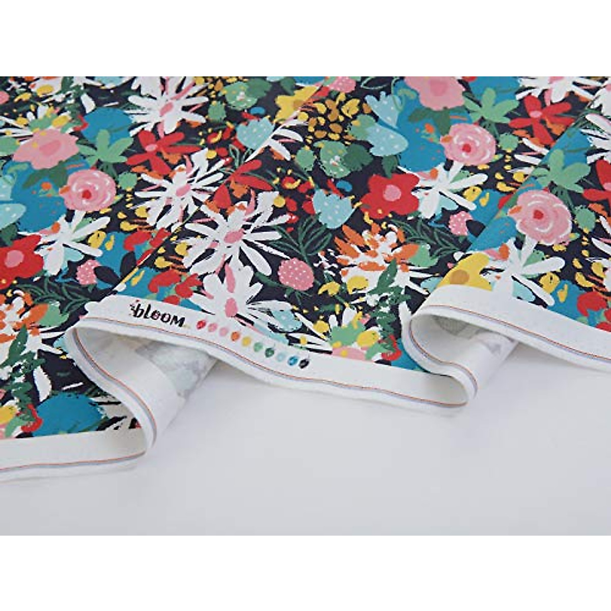 COTTONVILL Collection Bloom 20COUNT Cotton Print Quilting Fabric (1yard, 01-Bloom Main-1)