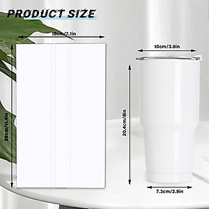 XccMe 30oz Stainless Steel Sublimation Tumblers Bulk,8PACK Double Wall Vacuum Insulated Coffee Mugs with Shrink Wrap Films and Splash Proof Lids,Travel Cups for DIY Gift,Coffee,Beverage White