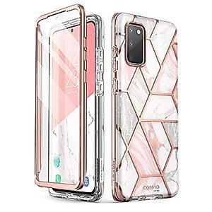 i-Blason Cosmo Series Designed for Samsung Galaxy S20 FE 5G Case (2020 Release), [Built-in Screen Protector] Slim Stylish Protective Case (Marble)