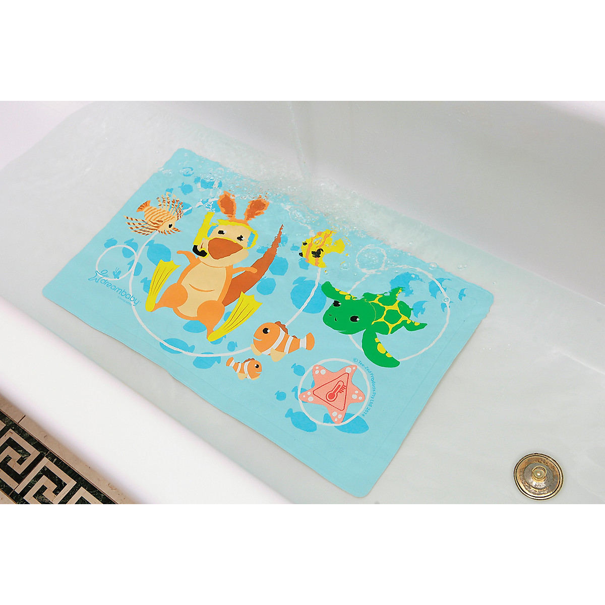 Dreambaby Anti-Slip Bath Mat with Too Hot Indicator