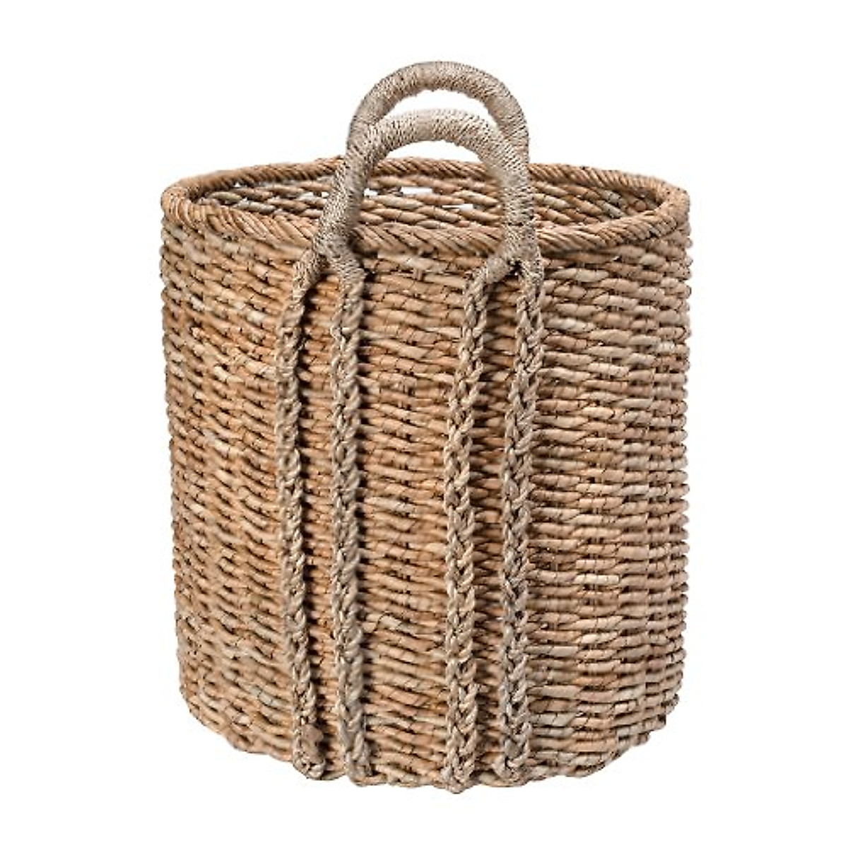 KOUBOO 1060038 Large Round Seagrass Basket, 20" x 20" x 24", Brown