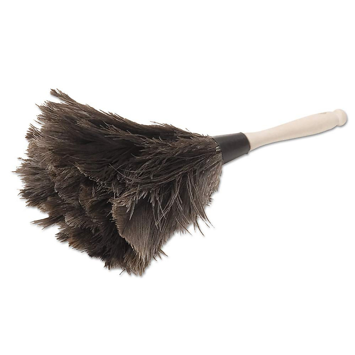 Boardwalk BWK12GY 4 in. Handle Professional Ostrich Feather Duster