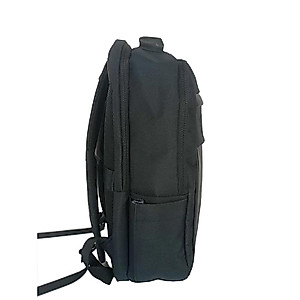 Penn Business Travel Slim Durable Laptop Backpack USB Charging Port Fits 16 Inch Laptop Notebook (Black)