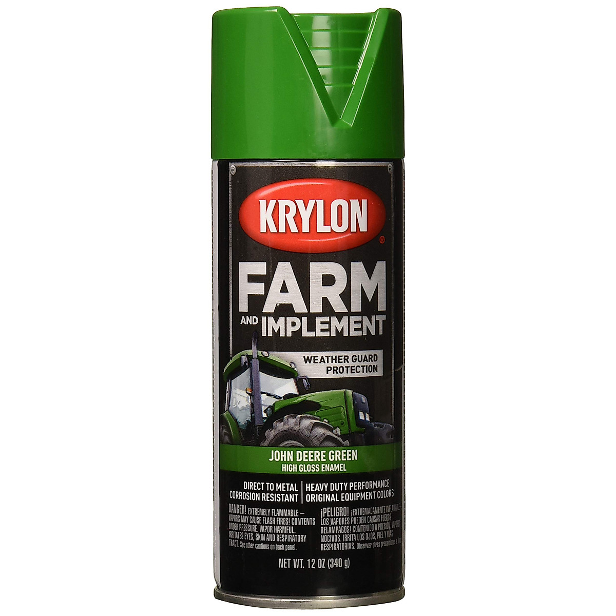 Krylon Farm & Implement Paint Aerosol Tractor Green, 12 Fl Oz (Pack of 1)