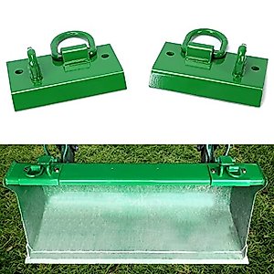 HECASA Tractor Bucket Hook Grab Hooks Compatible with John Deere Compact Tractor 1025R 2032R 3320 2520 Tractor Bucket Hooks D Rings Bolt on Heavy Duty