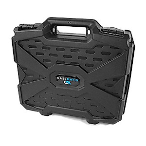 CASEMATIX Video Projector Hard Case with Customizable Foam Compatible with Epson VS240, EX3240, VS345, VS340, VS335W, EX7240 Pro, EX5240 Pro - Durable Hard Shell Travel Case with Padlock Rings