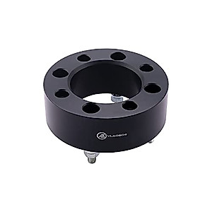 VLAOSCHI Black Forged ATV UTV 4x110 Wheel Spacers 2 Inch with 10x1.25 Studs Compatible with Honda Suzuki-Yamaha-Kawasaki 4 Lug for Foreman Rincon Rancher Kodiak Grizzly King Quad - Pack of 4