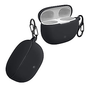 kwmobile Silicone Case Compatible with Beats Studio Buds - Case Protective Cover for Headphones - Black