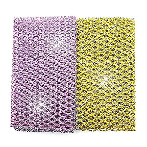 Olivia tree 2pcs glitter metal kitchen dish towel,dish cloth,dish scrubber,mesh wash net, dish sponge, dish wash net