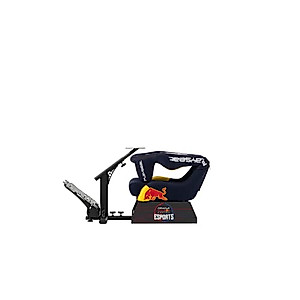 Playseat Evolution Pro Sim Racing Cockpit | Comfortable Racing Simulator Cockpit | Compatible with all Steering Wheels & Pedals on the Market | Supports PC & Console | Redbull Racing Esports edition