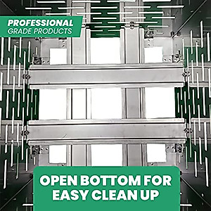 Professional Grade Products Burn Box, 35 Inch 67 Gallon Heavy Gauge Stainless Steel Burn Barrel Yard Waste Incinerator Cage with Lid for Paper Leaf Trash Wood and Backyard Bonfires