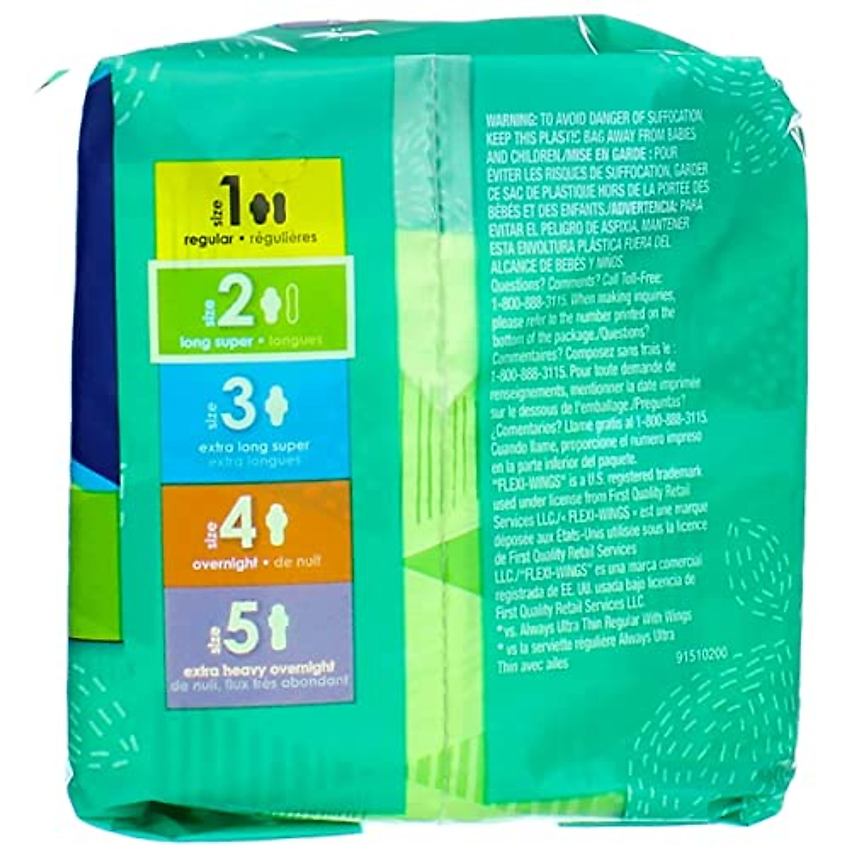 Always Pads Size 2 Ultra Thin 16 Count Long Super