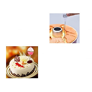 Aoshang 3Pcs Stainless Steel Cake Tester Reusable Metal Cake Probe Cake Testing Needle Home Bakery Muffin Bread Cake Tester Probe Skewer Pin Needle Kitchen Baking Assistant Tool,7.5 Inches