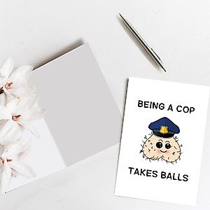 Spercy Funny Police Academy Graduation Card, Police Graduation Card, Police Officer Congratulation Card