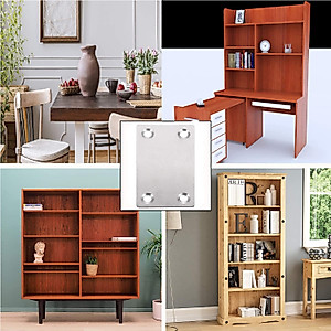 2.4 x 1.5 Inch Metal Flat Straight Mending Plates Fixing Corner Brace with Screws for Furniture, Wood, Shelves, Cabinet, 12 Pcs