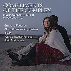 SOLARAY Mega Quercetin, Healthy Sinus & Immune Support & AMPK Activator, Rutin, Hesperidin & Bromelain, 60 VegCaps