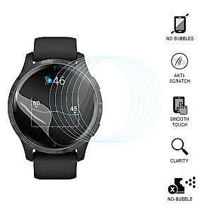HATALKIN [6 Pack] Screen Protector Compatible with Garmin Venu Screen Protectors Smartwatch HD LiQuidSkin Film
