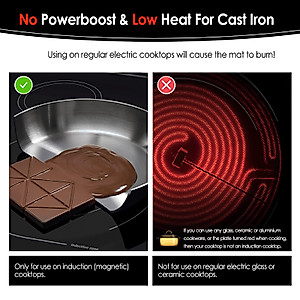 Large Induction Cooktop Protector Mat, (Magnetic) Food Grade Electric Stove Burner Covers Anti-strike&Anti-scratch as Glass Top Stove Cover,Silicone Induction Cooktop Mat for Electric Stove Top
