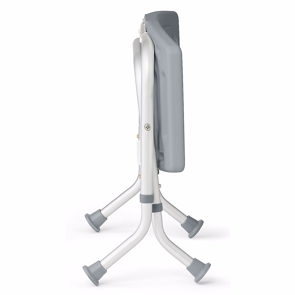 Medline Folding Shower Chair Without Back, Bath Chair Supports up to 250 lbs, Gray