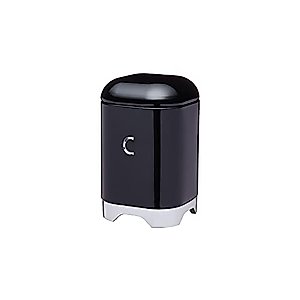 LOVELLO KitchenCraft Coffee Canister, 11 x 19 cm (4.5" x 7.5") - Midnight Black