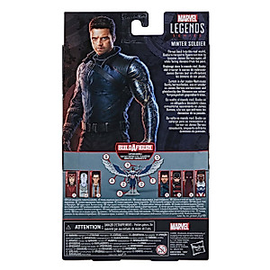 Marvel Legends Series Avengers 6-inch Action Figure Toy Winter Soldier, Premium Design and 2 Accessories, for Kids Age 4 and Up