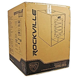 Rockville RBG15FA 15" 2400w Active Powered Pro Subwoofer Folded Horn PA/DJ Sub, Black