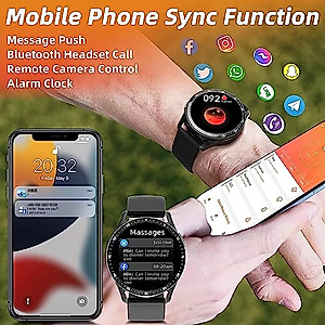 Smart Watch with Earbuds, 2 in-1 Smart Watch for iPhone Compatible, Blood Pressure Watch Pro for Men, IP X7 Waterproof Fitness Tracker MP3,Voice Recorder, Heart Rate Sleep Monitor, Long Time Standby