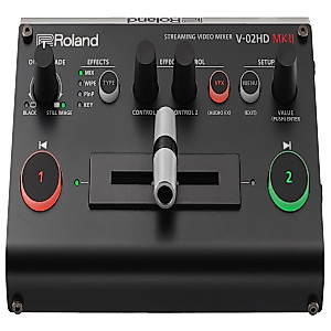 Roland V-02HD MK II – Streaming Video Mixer – The World’s Easiest Two-Camera Livestreaming Solution. Ideal for Online Teachers, Gamers, Worship and All Other Content Makers