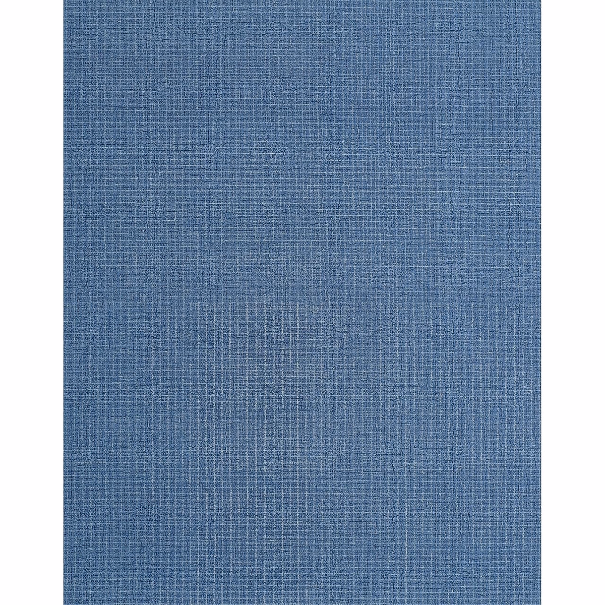 Company C Colorfields Bryn 2' x 3' Accent Doormat Rug | Hand-Tufted Loop Pile 100% Wool | 5/8" Thick | Indigo Blue Navy | Small Rug Entry Kitchen Living Dining Room Bedroom | GoodWeave Certified