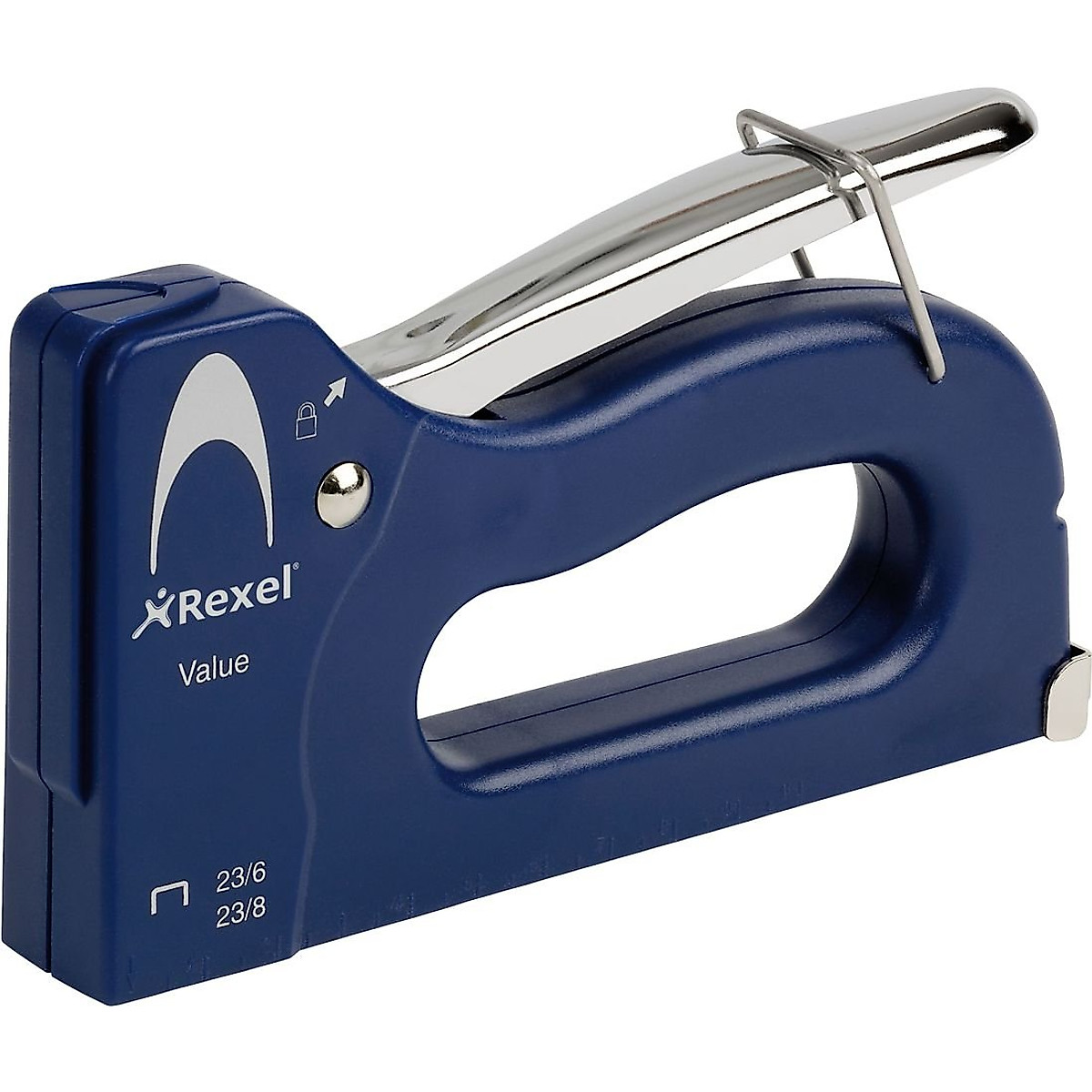 Rexel Value Tacker with Ruler (Blue)