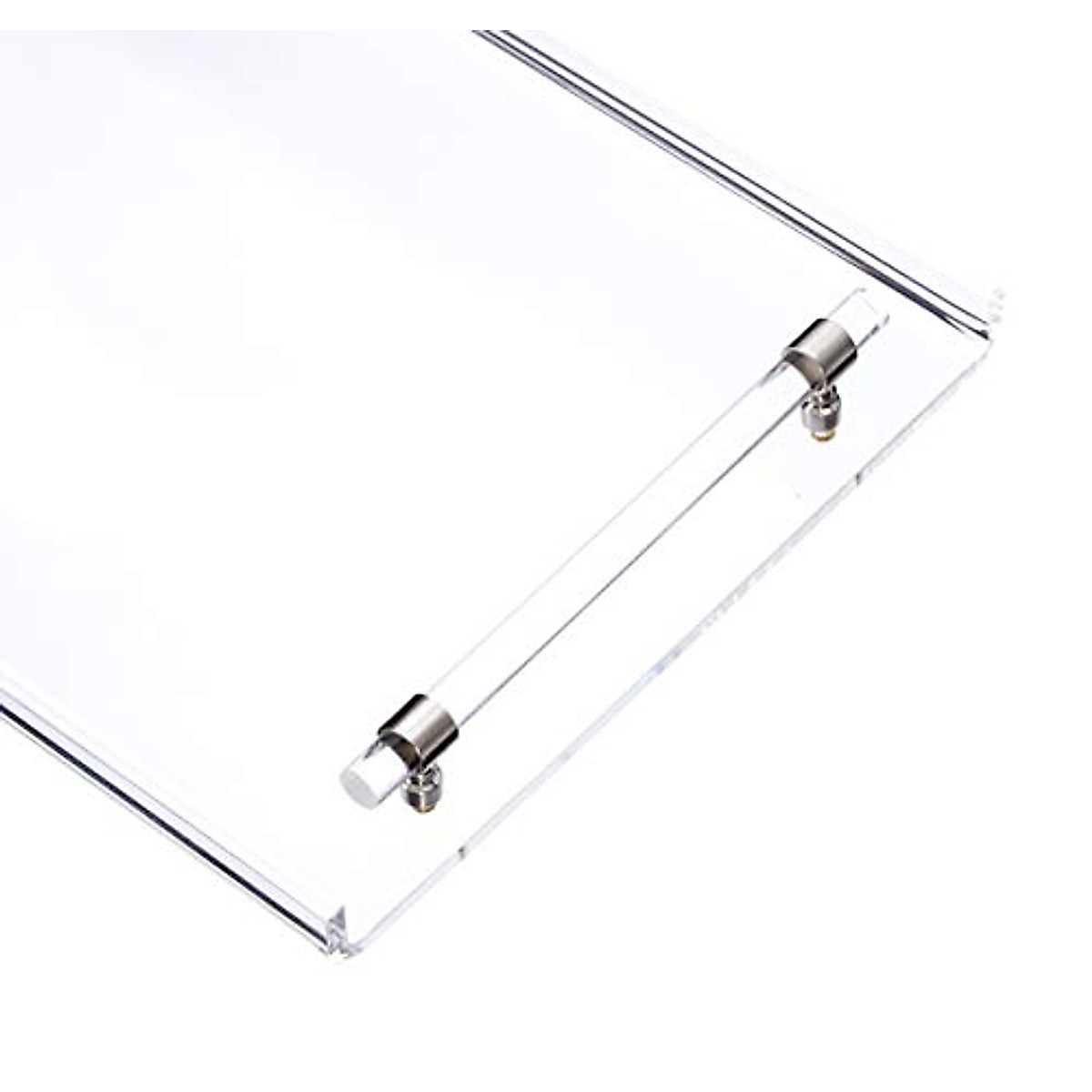 Artmaze Acrylic Tray, Breakfast Tray Serving Tray,with Acrylic Handles，Tray-Decorative,for Coffee Table Kitchen,16x12x2 inch…