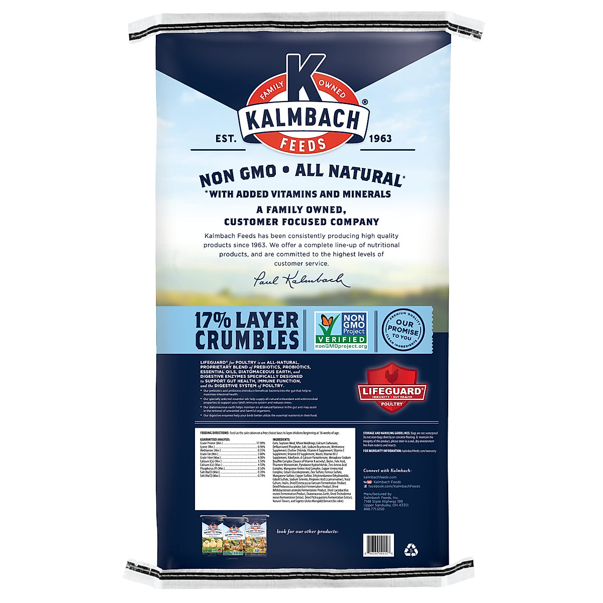 Kalmbach Feeds 1 Piece Layer Crumbles, 50 Lb