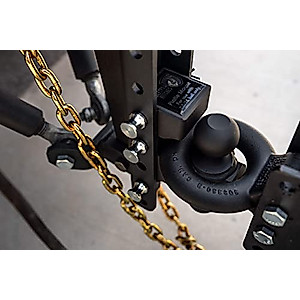 Bulletproof Hitches Trailer Hitch Pintle Attachment Rated to 36,000lbs (Solid Steel, Black Textured Powder Coat)