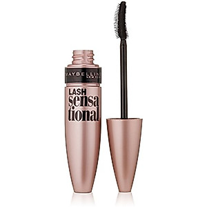 Maybelline New York Lash Sensational Mascara, Blackest Black 0.32 oz (Pack of 2)