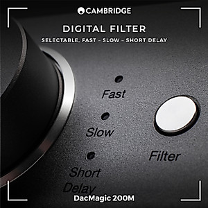 Cambridge Audio DacMagic 200M - MQA HiFi DAC and Headphone Amplifier with Bluetooth - PC/MAC Support with USB Connection - Handle Digital Files up to 24/768 or DSD512 - Lunar Grey
