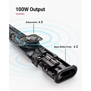 Nebula Soundbar – Fire TV Edition, 4K HDR Support, 2.1 Channel, Built-In Subwoofers, Voice Remote with Alexa