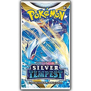 8 Packs Pokemon TCG: Sword & Shield Silver Tempest Booster Pack - 10 Cards