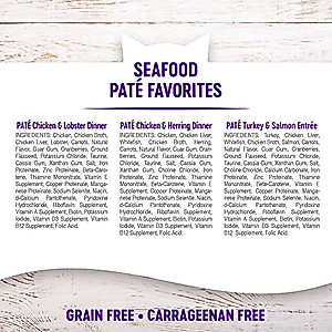 Wellness Complete Health Seafood Pate Favorites Variety Pack, 3 Ounces (Pack of 24)