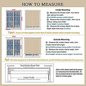 Sunbox Outdoor Roller Shades, Blackout Cordless Exterior Crank Operated Solar Shade, Roll Up Shade Privacy and UV Protection for Patio Porch Backyard Gazebo Deck Pergola, Grey Brown