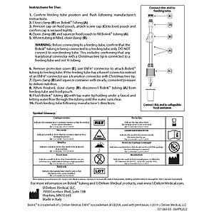 Bolink Small Cap Enfit Tube Feeding 10-Pack - Connects Puree Food Pouches with a spout to Feeding Tubes. Tube Feeding Supplies with Enfit.