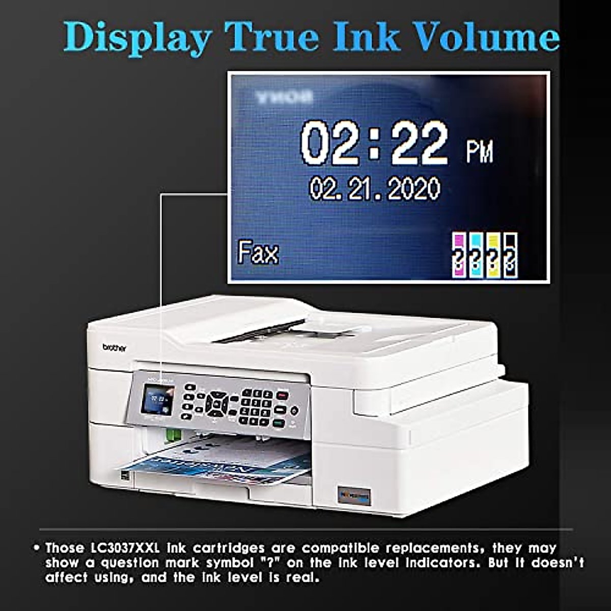 Kingjet Compatible Ink Cartridge Replacement for Brother LC3037 LC3037XXL Work with MFC-J5845DW MFC-J5845DWXL MFC-J5945DW MFC-J6545DW MFC-J6545DWXL MFC-J6945DW Printer, LC3037 BK C M Y Ink Cartridges