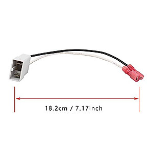 XtremeAmazing Car Radio Speakers Wire Cable Wiring Harness with Adapter Connector Plug for Honda Accord Civic CR-V CRX Odyssey Pack of 4